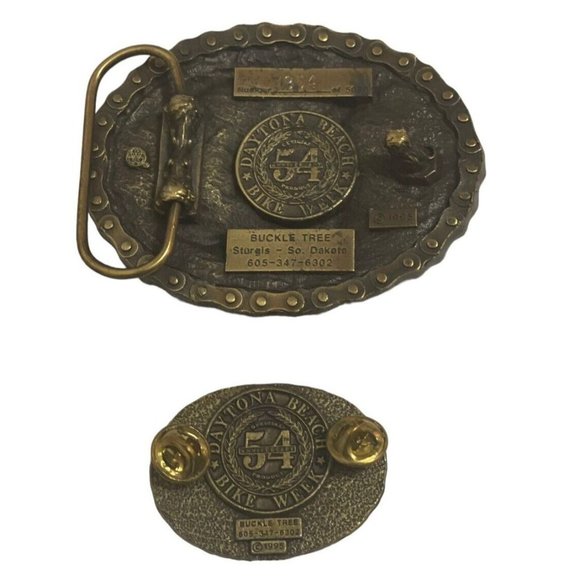 Buckle Tree | Other | Daytona Bike Week Brass 9s 995 Belt Buckle Key ...